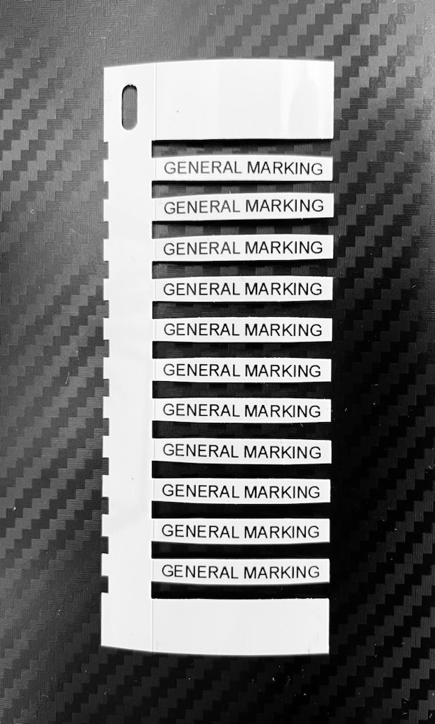 GM - 44092B - ROLL - 4mm x 15mm push in marker. – General Marking Australia | Cable and wire ...