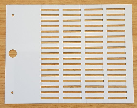 FT 4154000 - Precut Sheet - White 15mm x 4mm Push In Markers – General ...